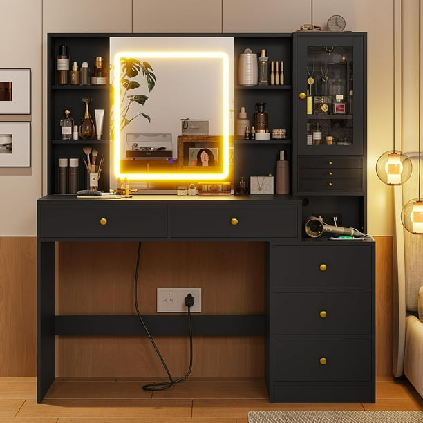 Vanity mirror jewelry box store