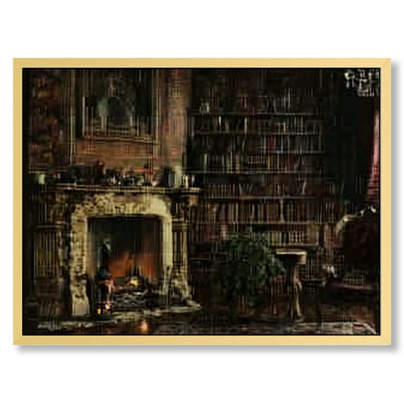 Vintage Victorian Library Poster - Retro Thorvald Boeck's Library Print ...