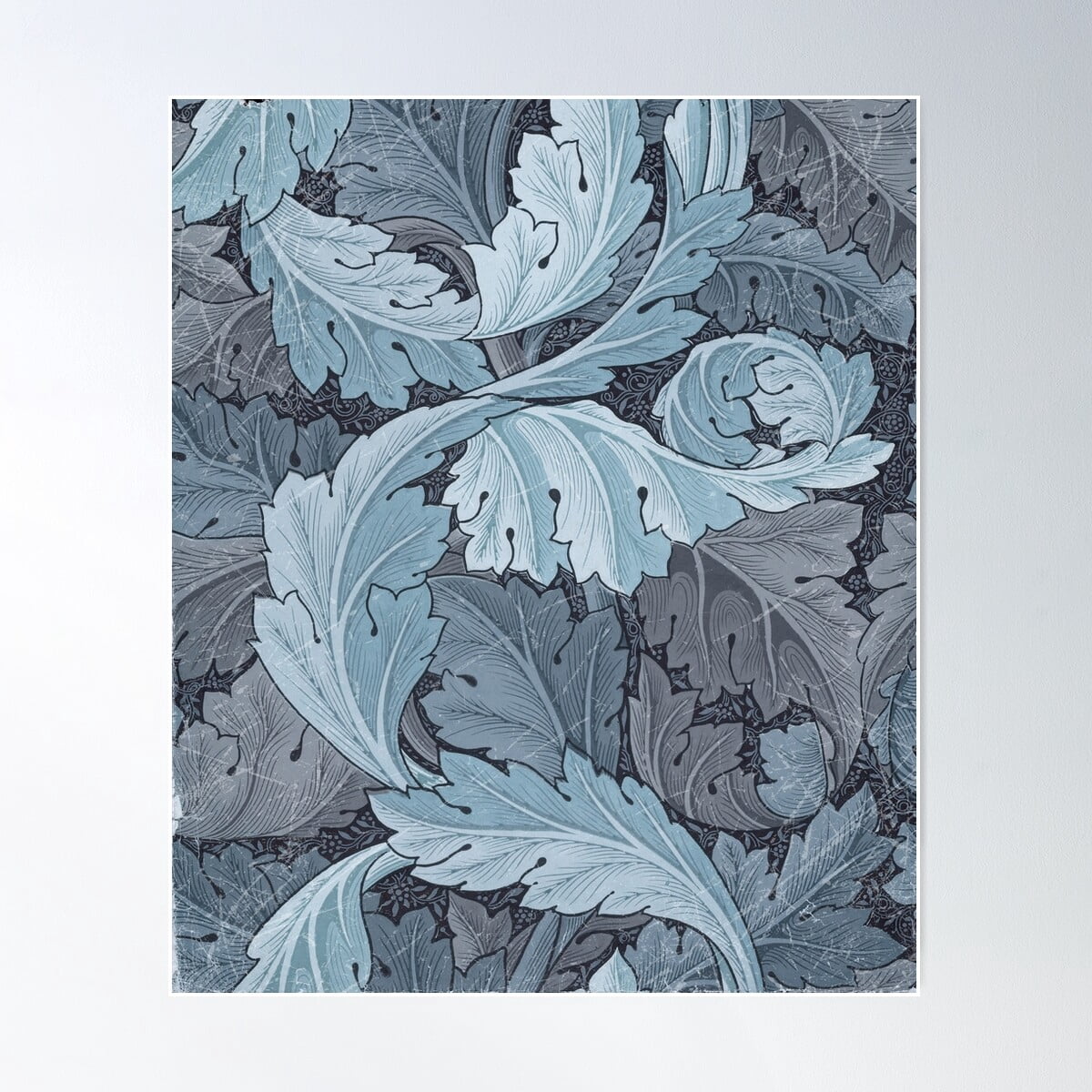 Vintage Victorian Wallpaper 1, William Morris - Aged Texture Poster ...