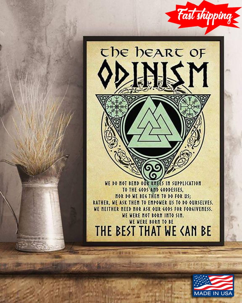 Vintage Viking The Heart Of Odinism We Do Not Bend Our Knees In ...