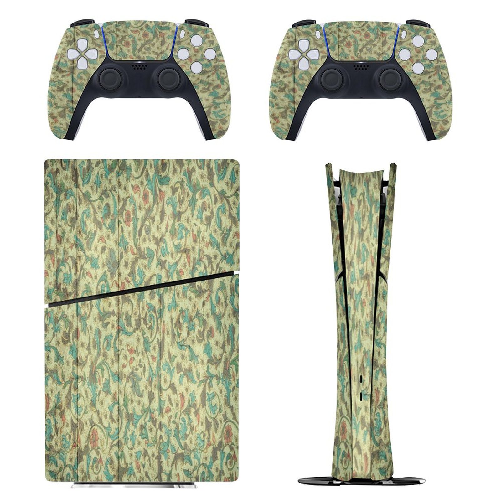 Vintage, Vine, Pattern PS5/PS5 Slim Digital Disc Skin Sticker For ...