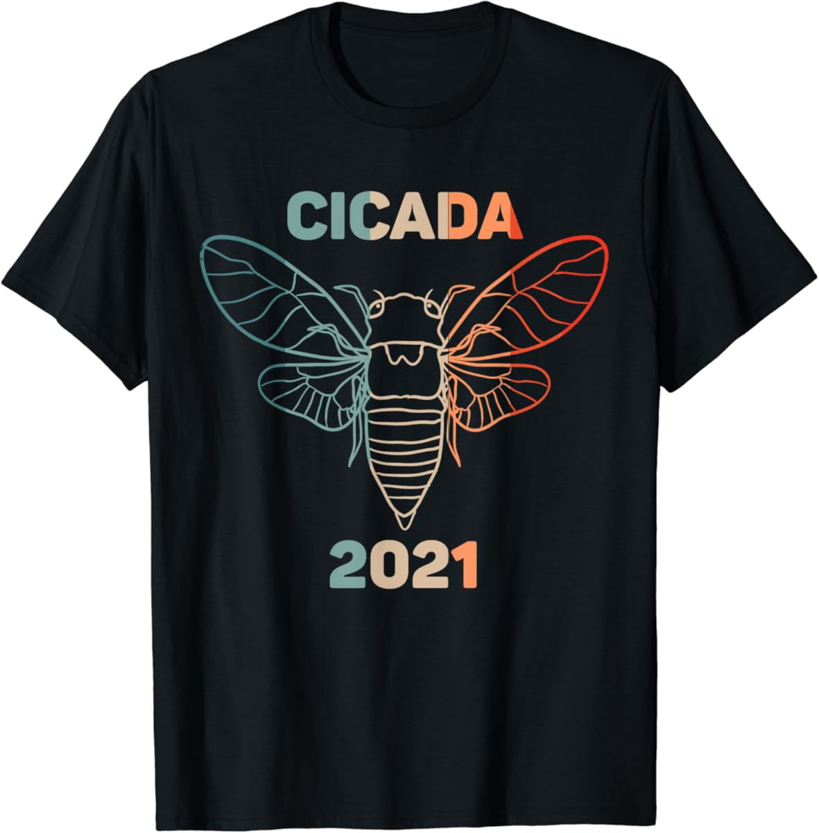 Vintage Vintage Cicadas Brood X eastern usa 2021 Insect cicada T-Shirt ...