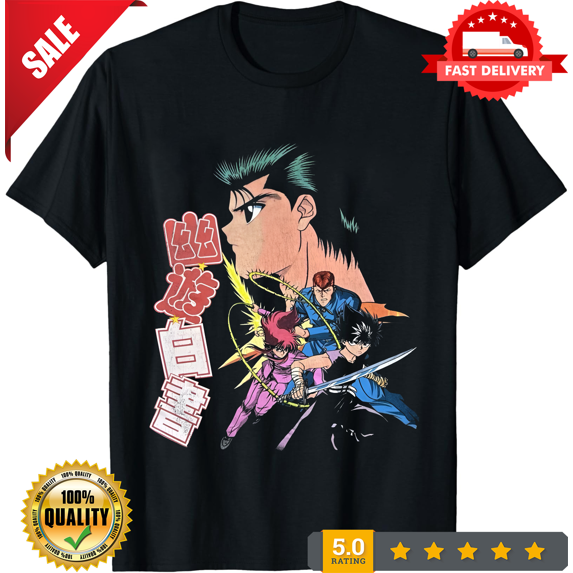 Vintage Vintage Yu Yu Hakusho Yusuke T-Shirt Retro 90s Shonen Anime Tee ...