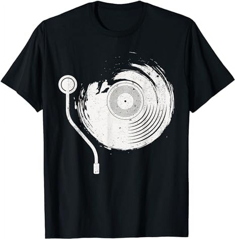 Vintage Vinyl Records Player Record Collector Music Lover T-Shirt ...