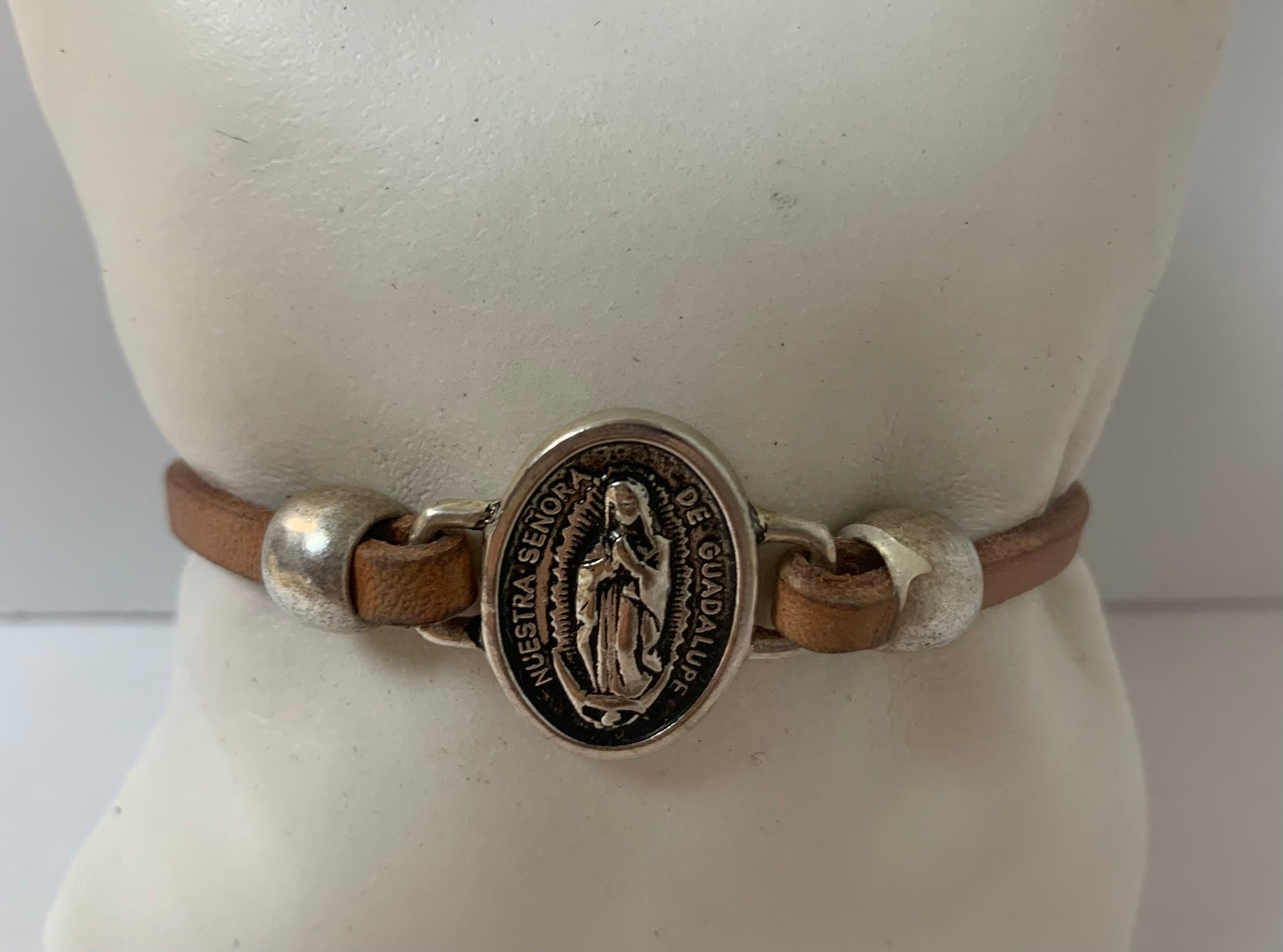 Vintage Virgen of Guadalupe bracelet handmade jewelry by Graciela's ...
