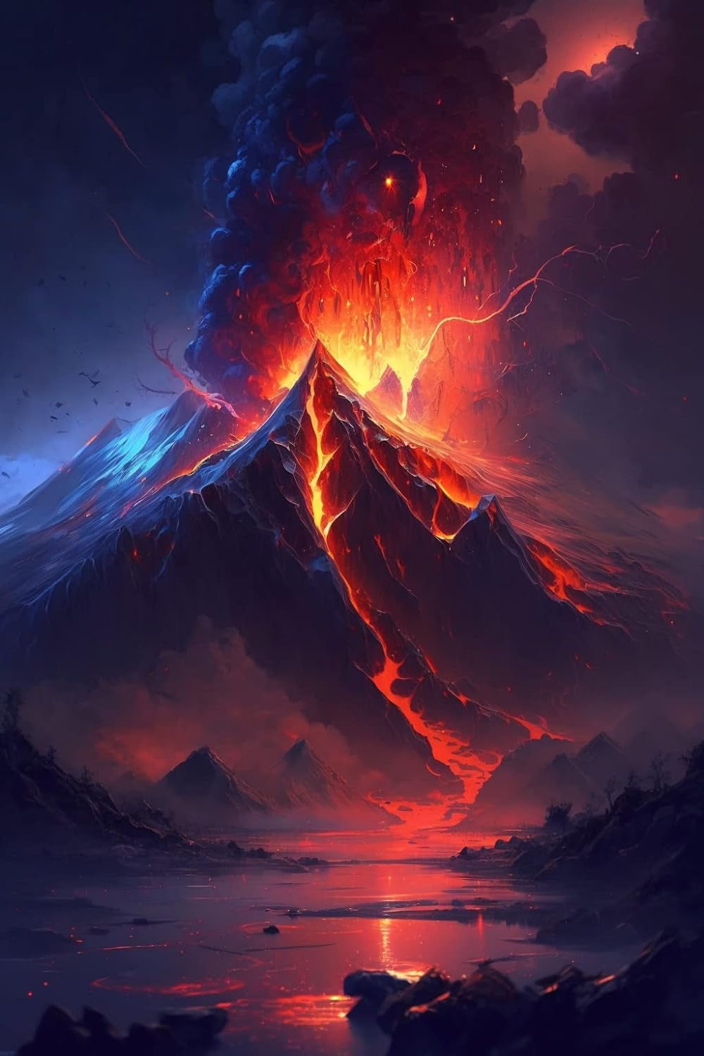 Vintage Volcanic Eruption 300 Pieces Wooden Jigsaw Puzzle For Adults ...