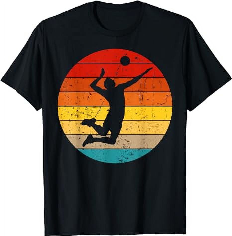 Vintage Volleyball Design For Men Women Volleyball Player T-Shirt ...