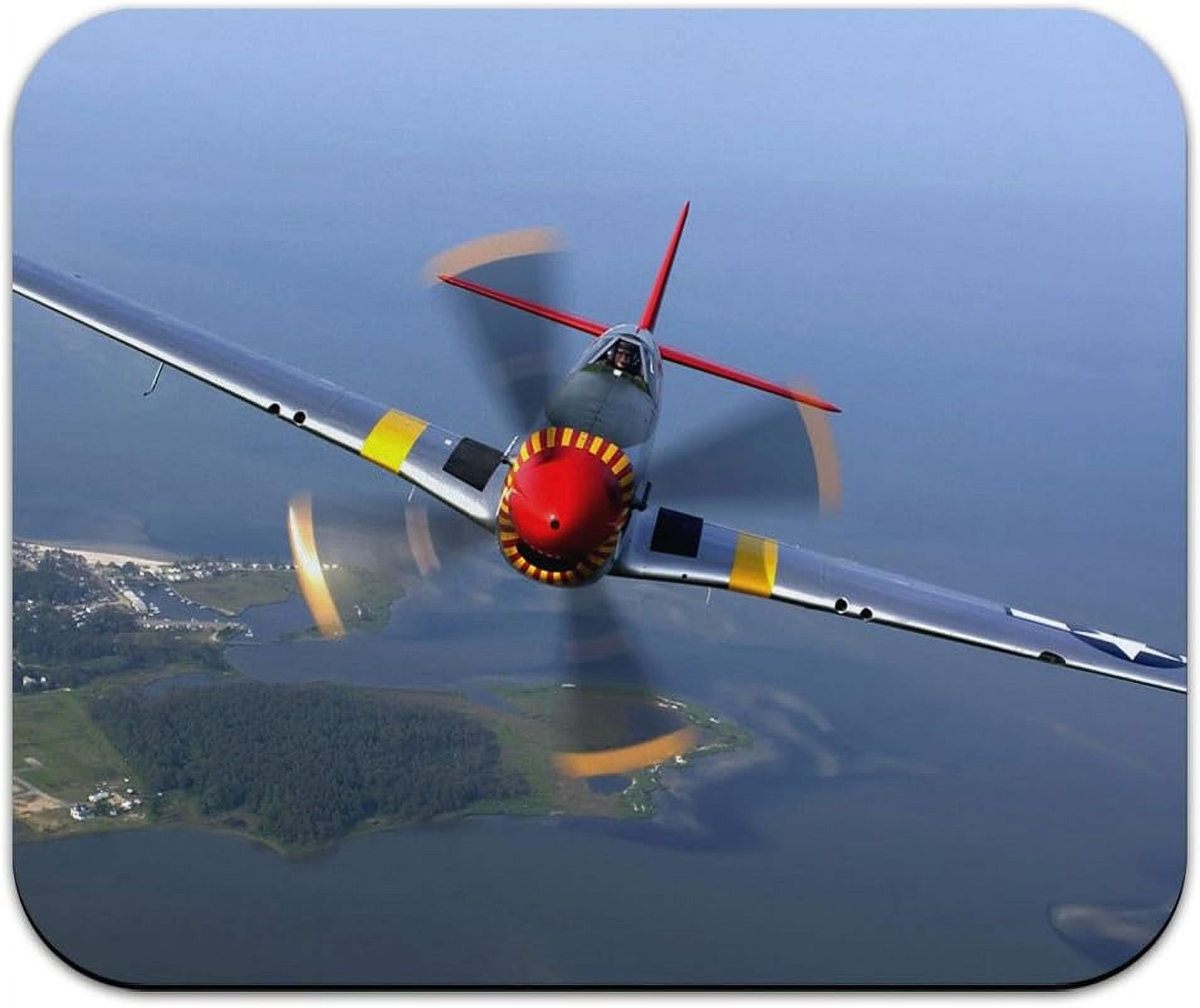 Vintage WWII Fighter Plane Rubber Mouse Pad by (Color-19543) - Walmart.com