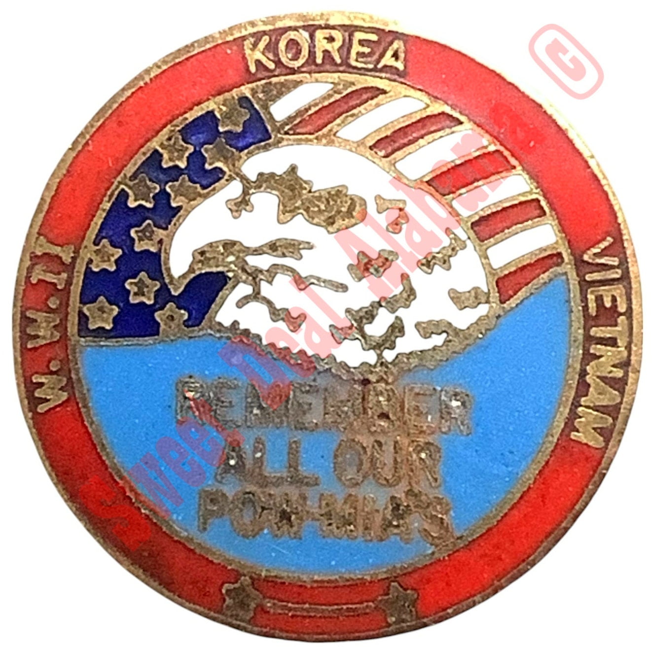 Vintage "WWII, Korea, Vietnam - Remember All Our POW-MIA's" - Hat ...