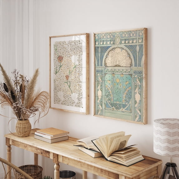 Vintage Wall Art William Morris Floral Art Prints Duo Eclectic Two ...