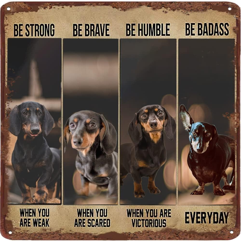 Vintage Wall Decor Dachshund Sign,Motivational Quote Sign,Vintage Wall ...