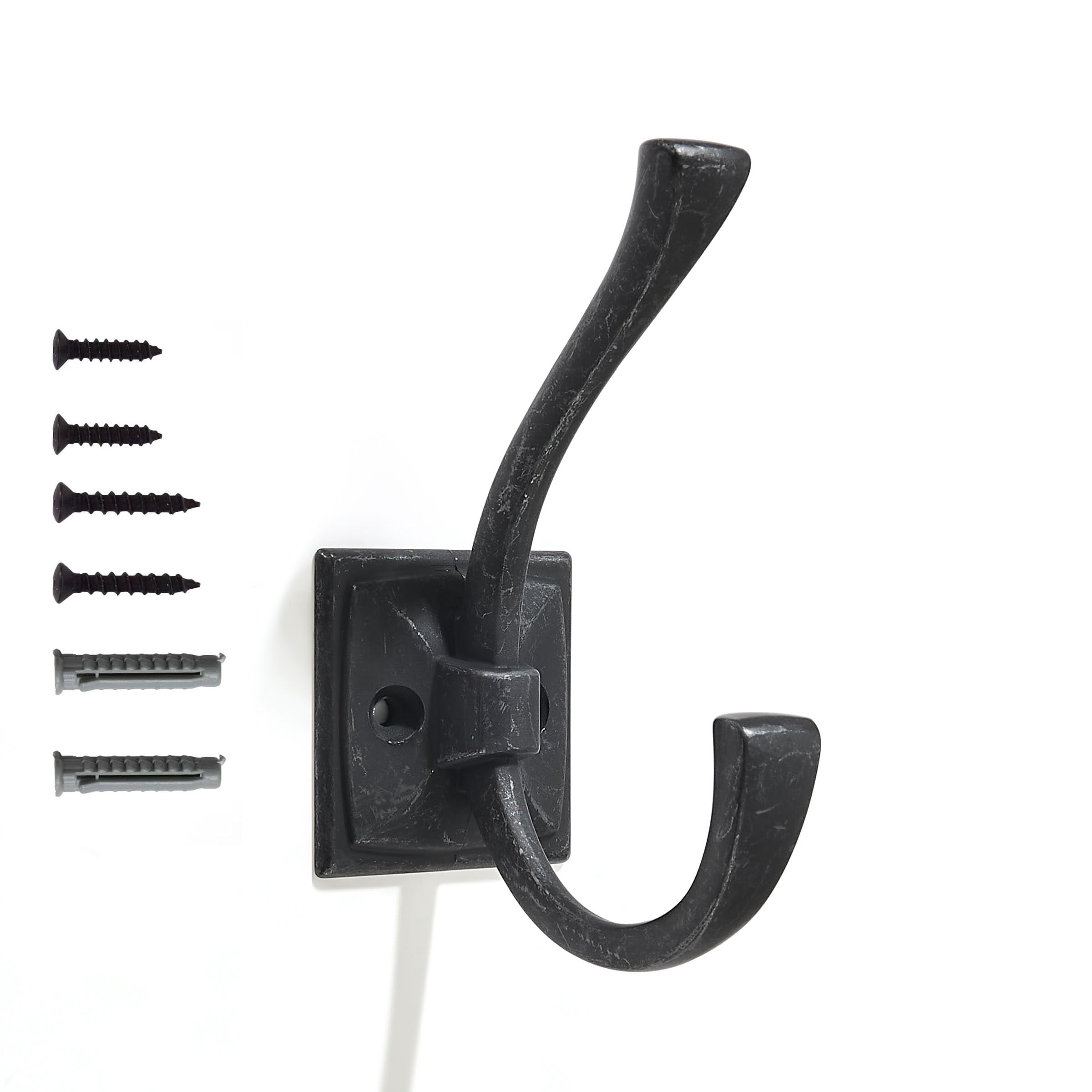 Vintage Wall Hooks 5 Pack, Rustic Coat Hooks for Hanging Robes Towels ...