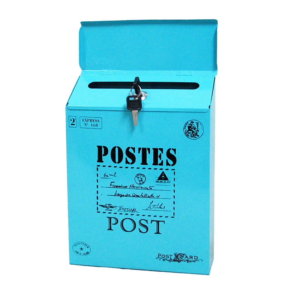 Vintage Wall Mount Mailbox Mail Retro Postal Letter Newspaper Box ...