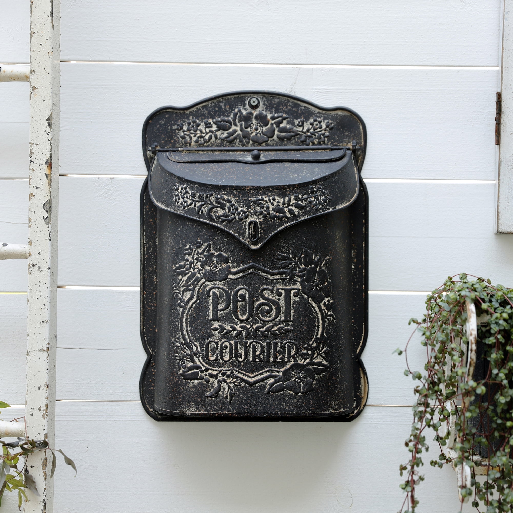 Vintage Wall Mount Mailbox for Outside Metal Decor Mailboxes Antique ...