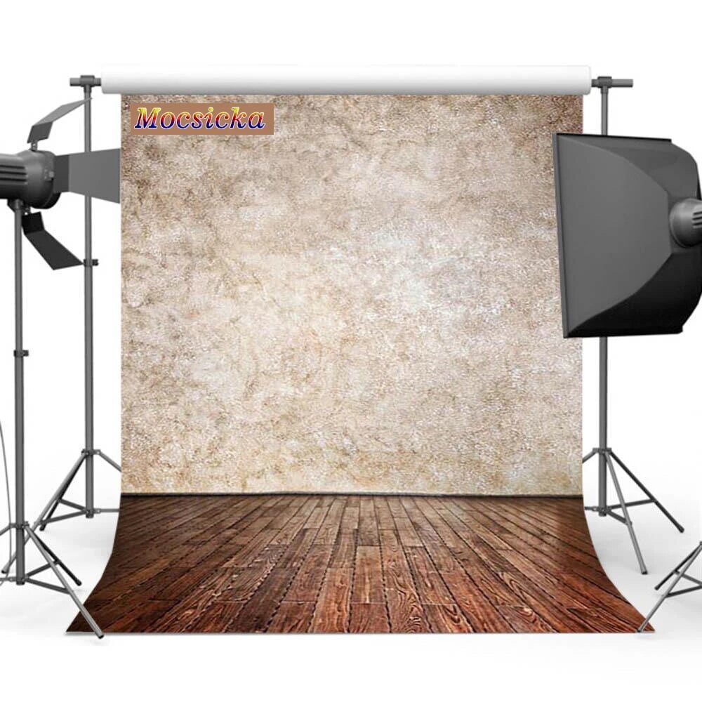 Vintage Wall Photography Background Wood Floor Backdrop for Photo Shoot ...