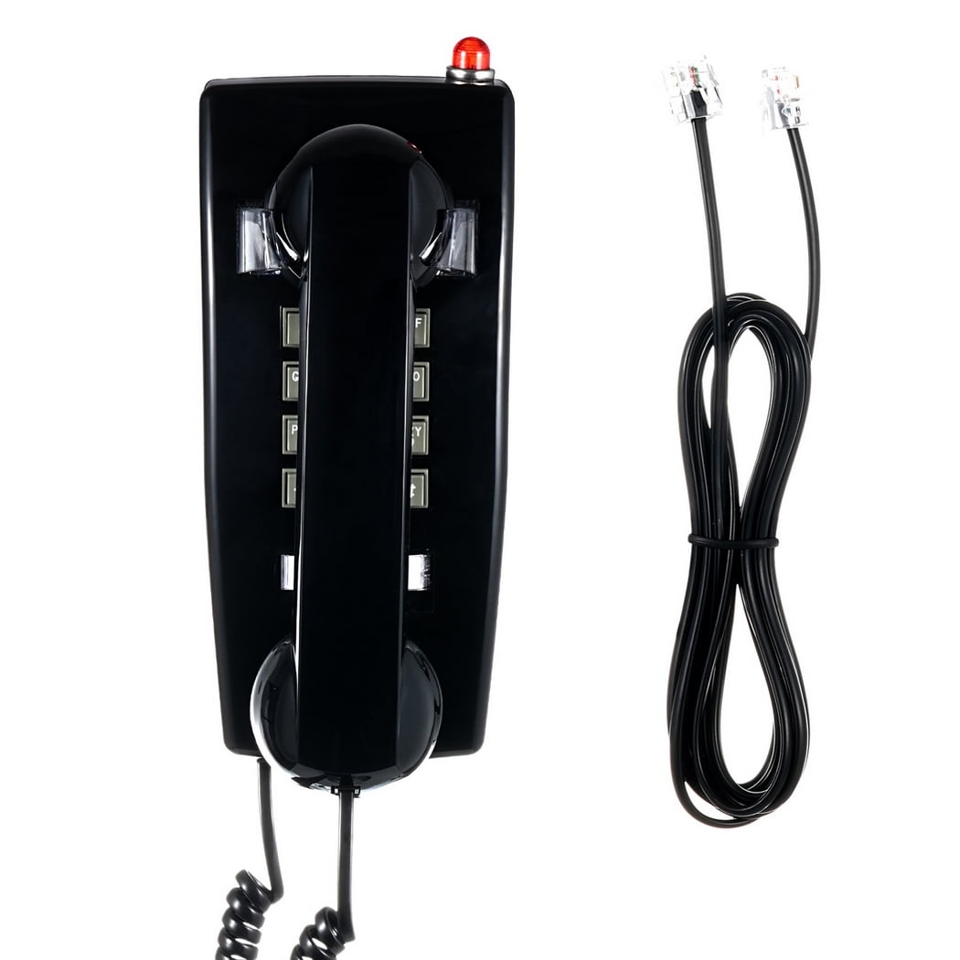 Vintage Wall Telephone, Landline Corded Telephone with Ringing ...