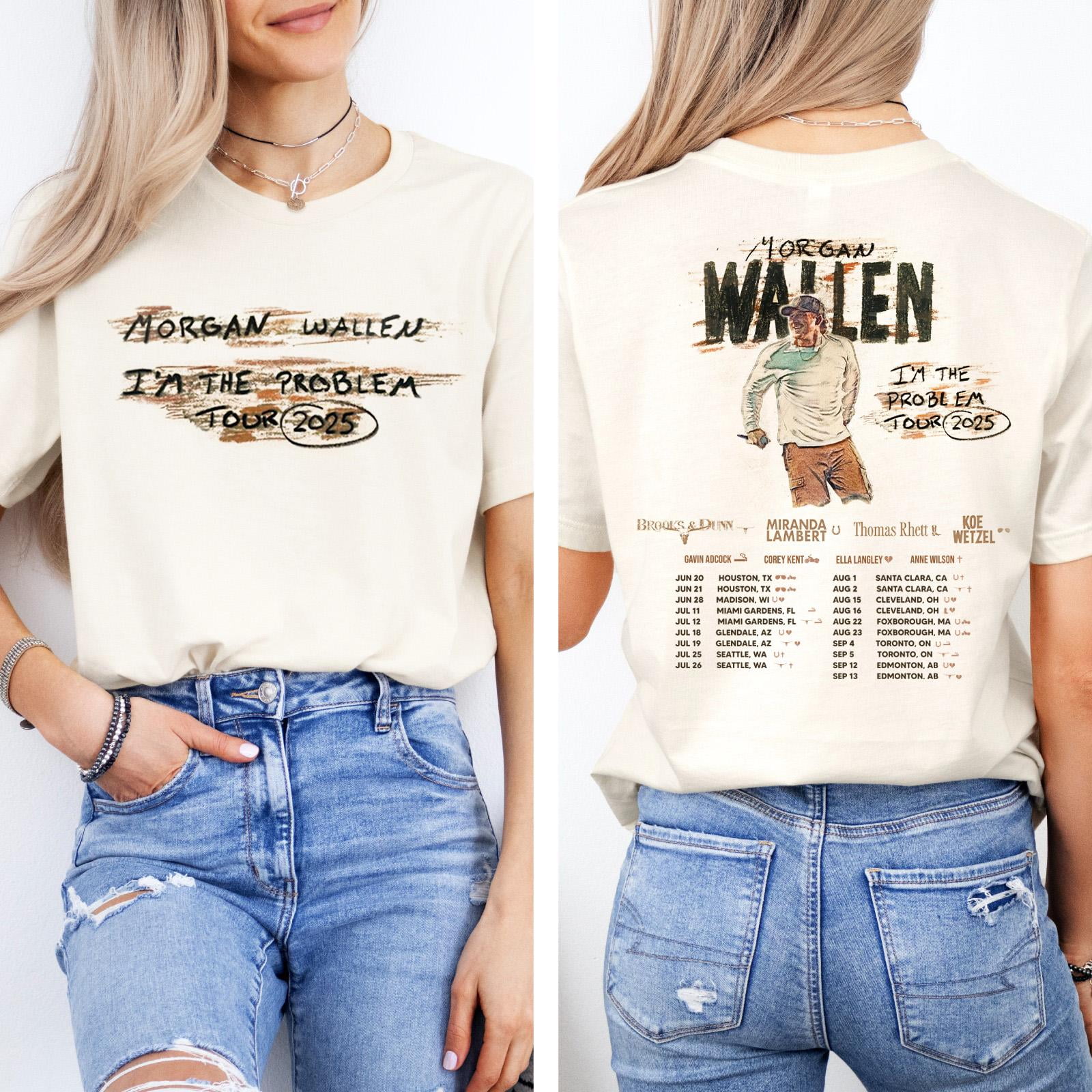 Vintage Wallen Two-sided Shirt, Country Music Morgan Shirt, Retro Music ...