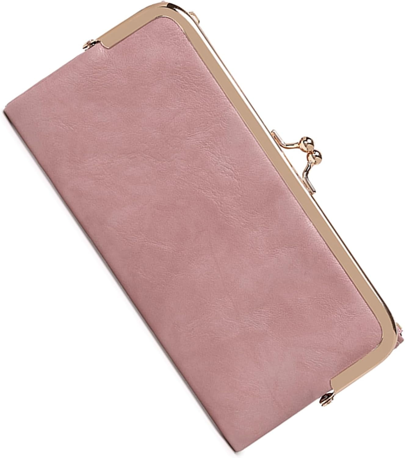 Vintage Wallets for Women Large Bifold Kiss Lock Wallet for Women ...