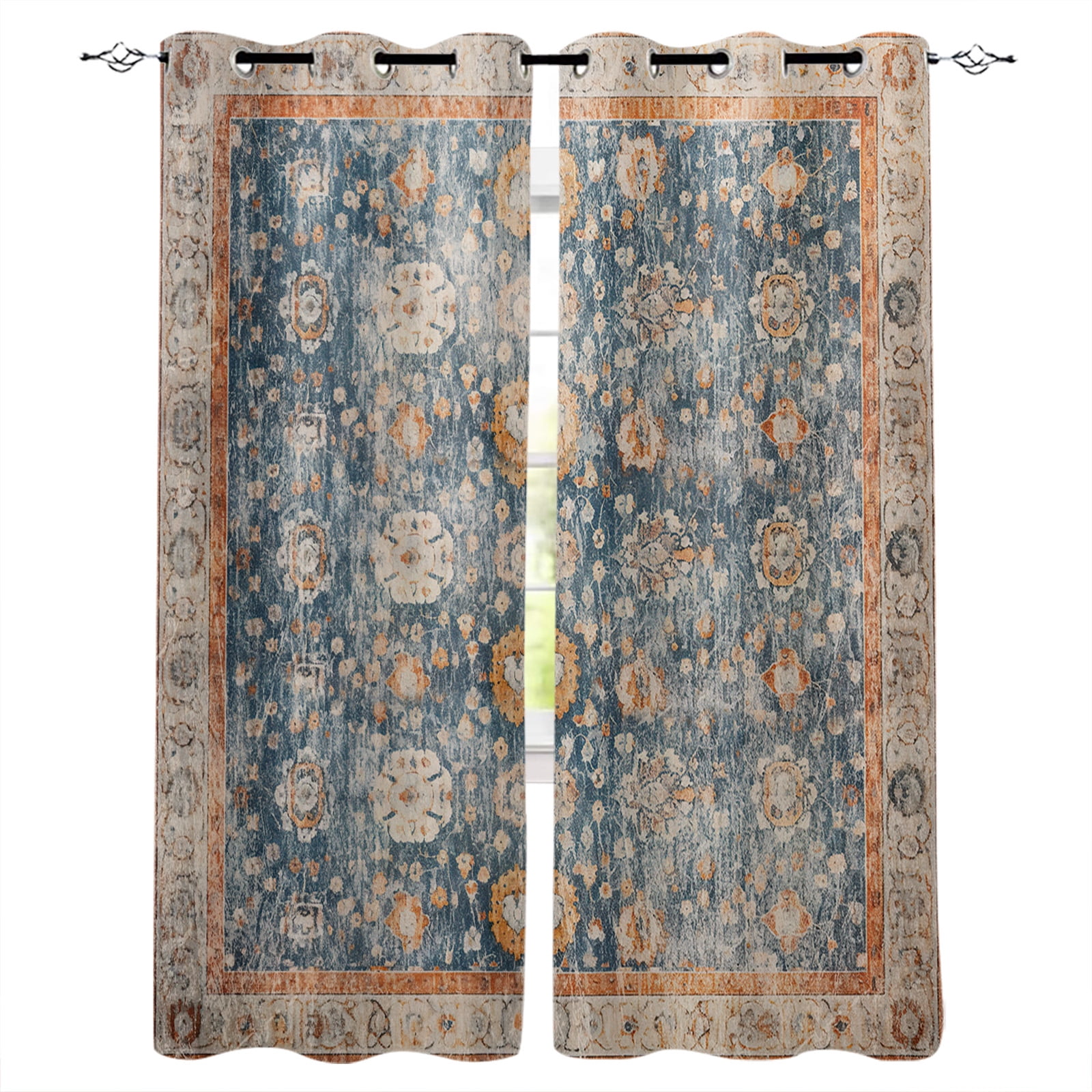 Vintage Wallpaper Murals Middle Ages Curtains For Windows Drapes Modern ...