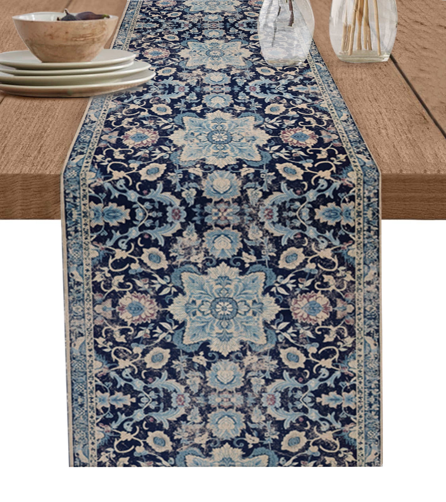 Vintage Wallpaper Murals Table Runner ration Home r Dinner Table ration ...