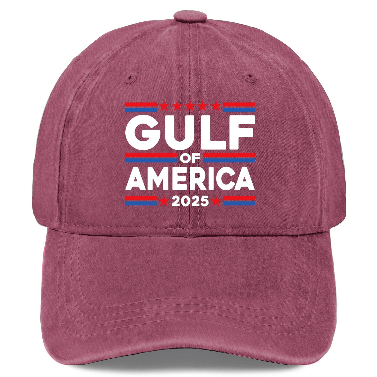 Vintage Washed "Gulf of America 2025" Baseball Cap - Patriotic Design ...
