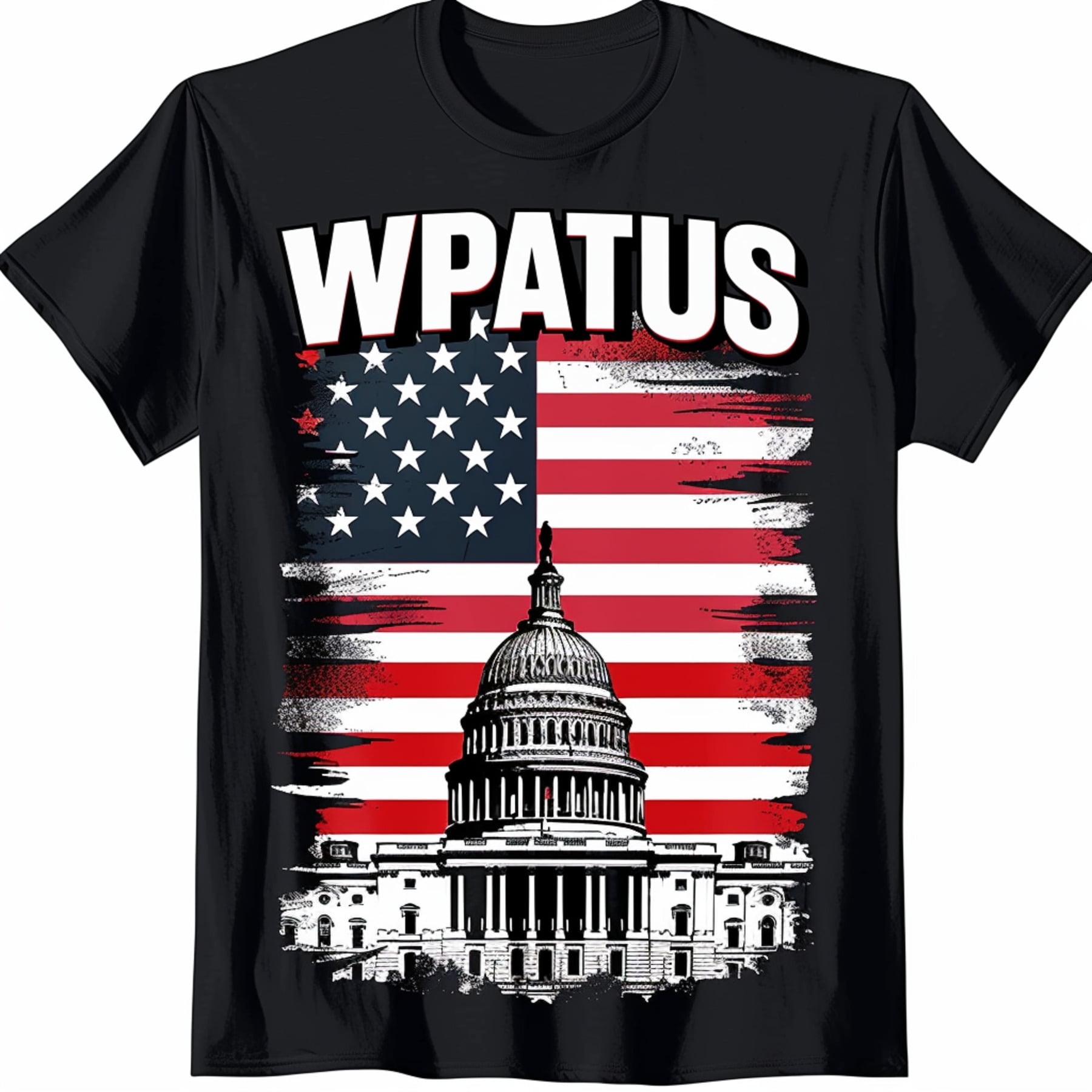 Vintage Washington D C Capitol Building & Flag T Shirt Patriotic Design ...