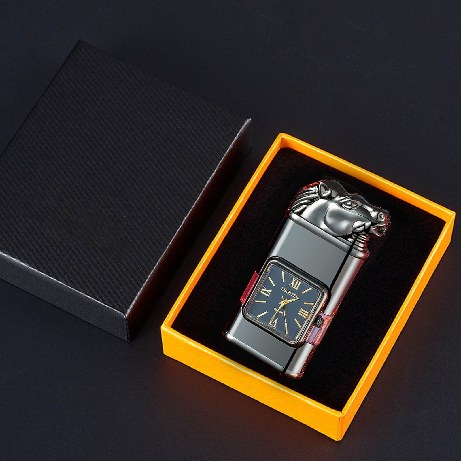 Vintage Watch Lighter Plasma Arc Lighter Windproof Dual Flame Lighter ...