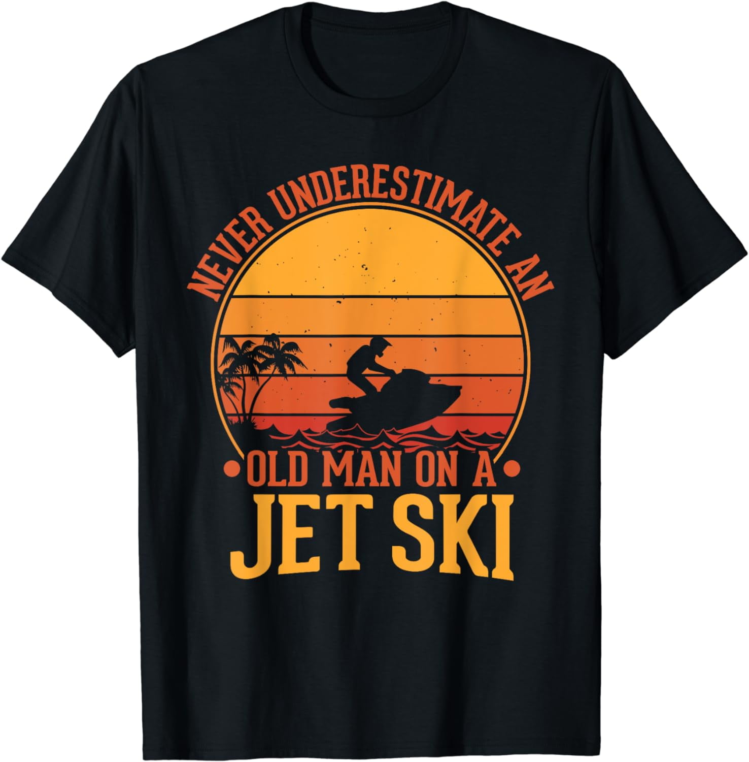Vintage Water Jet Ski Fun Beach for Men, Retro Jet Ski T-Shirt ...