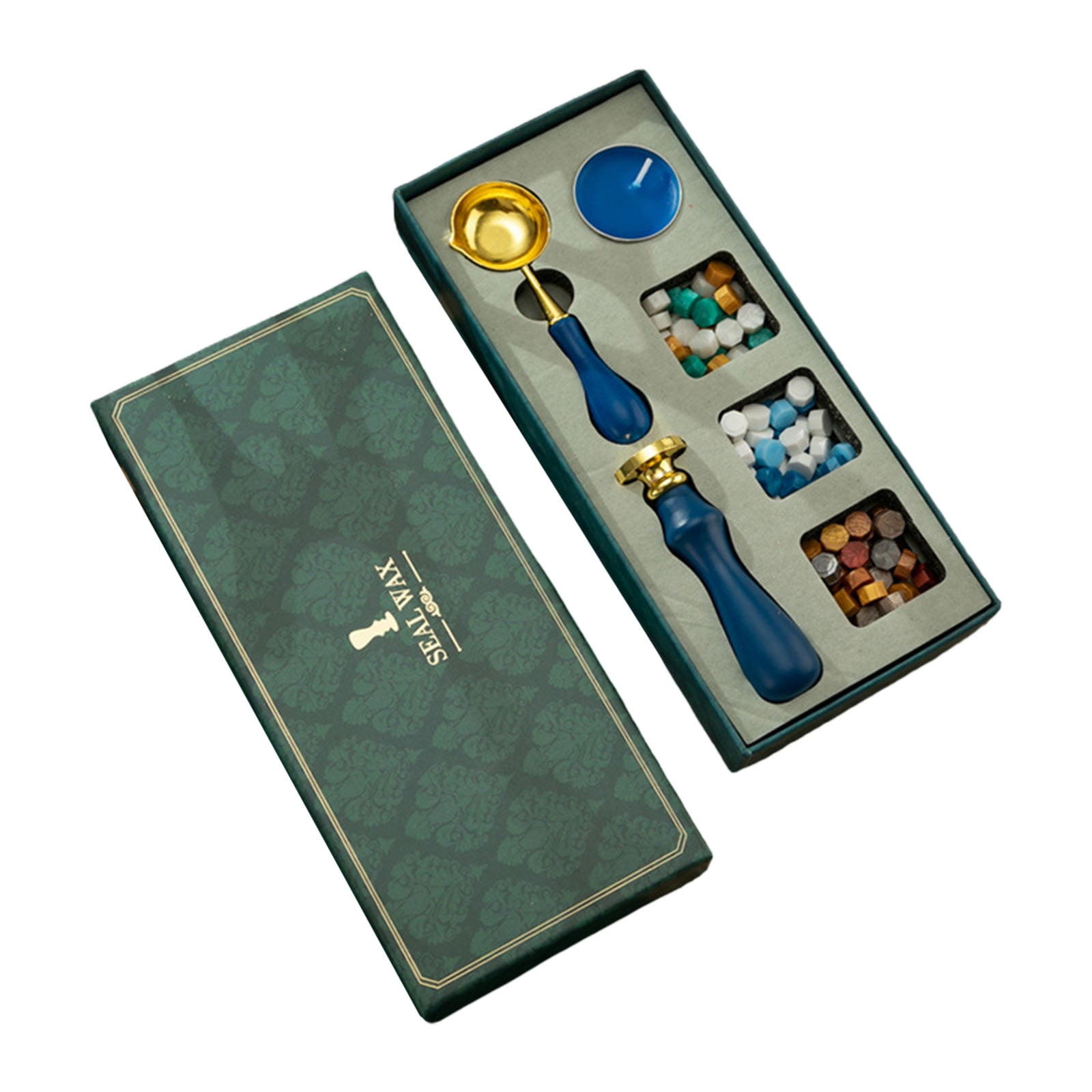 Vintage Wax Seal Kit Antique Wax Seal Stamp Set for DIY Wedding ...