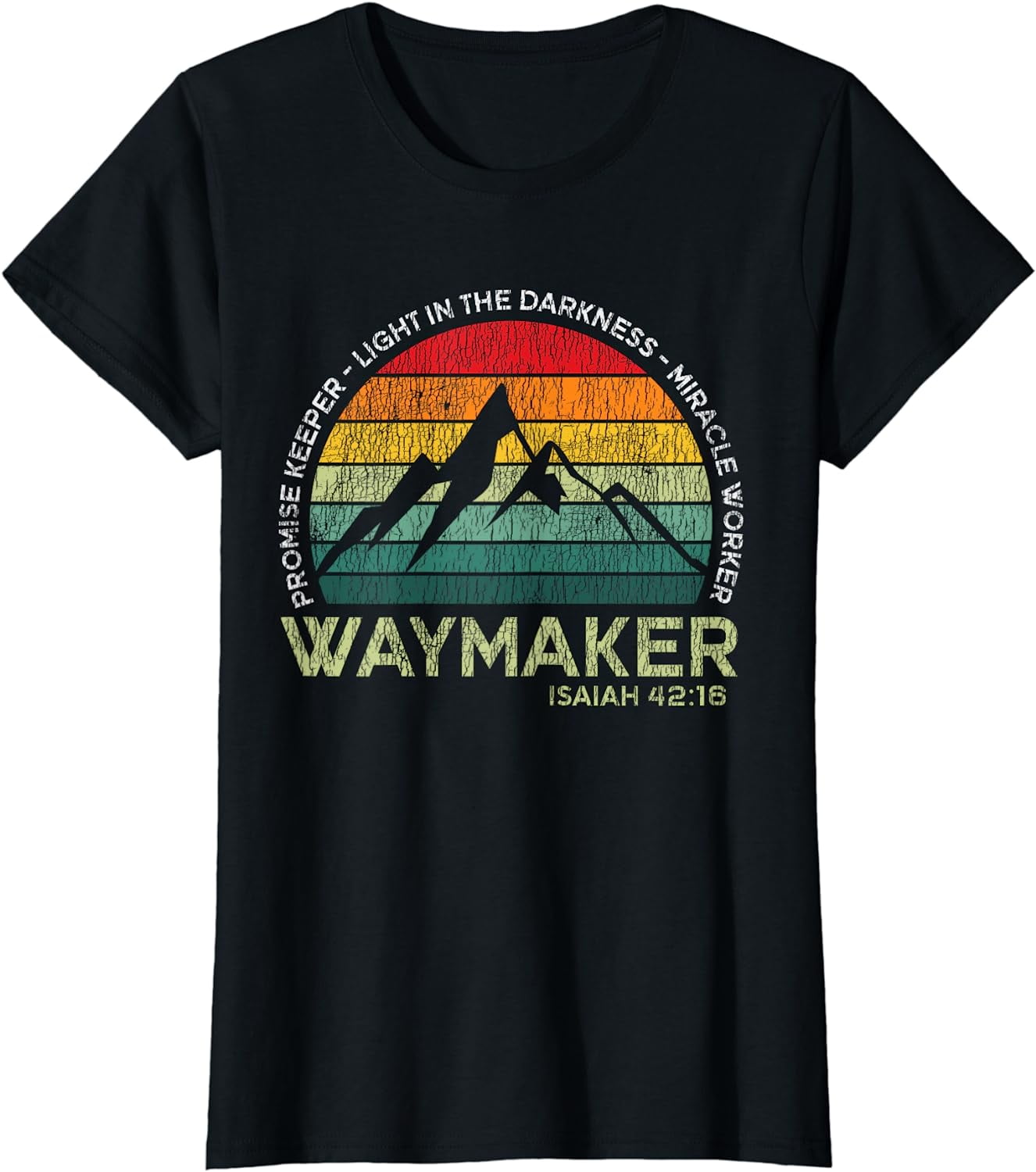 Vintage Waymaker Promise Keeper Miracle Worker Christian T-Shirt ...
