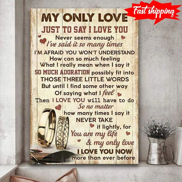Vintage Wedding Rings My Only Love Just To Say I Love You Never Seems ...