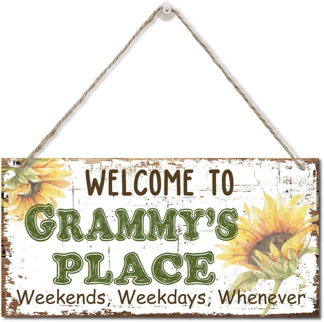 Vintage Welcome to Grammy's Place Weekends, Weekdays, Whenever Decor ...