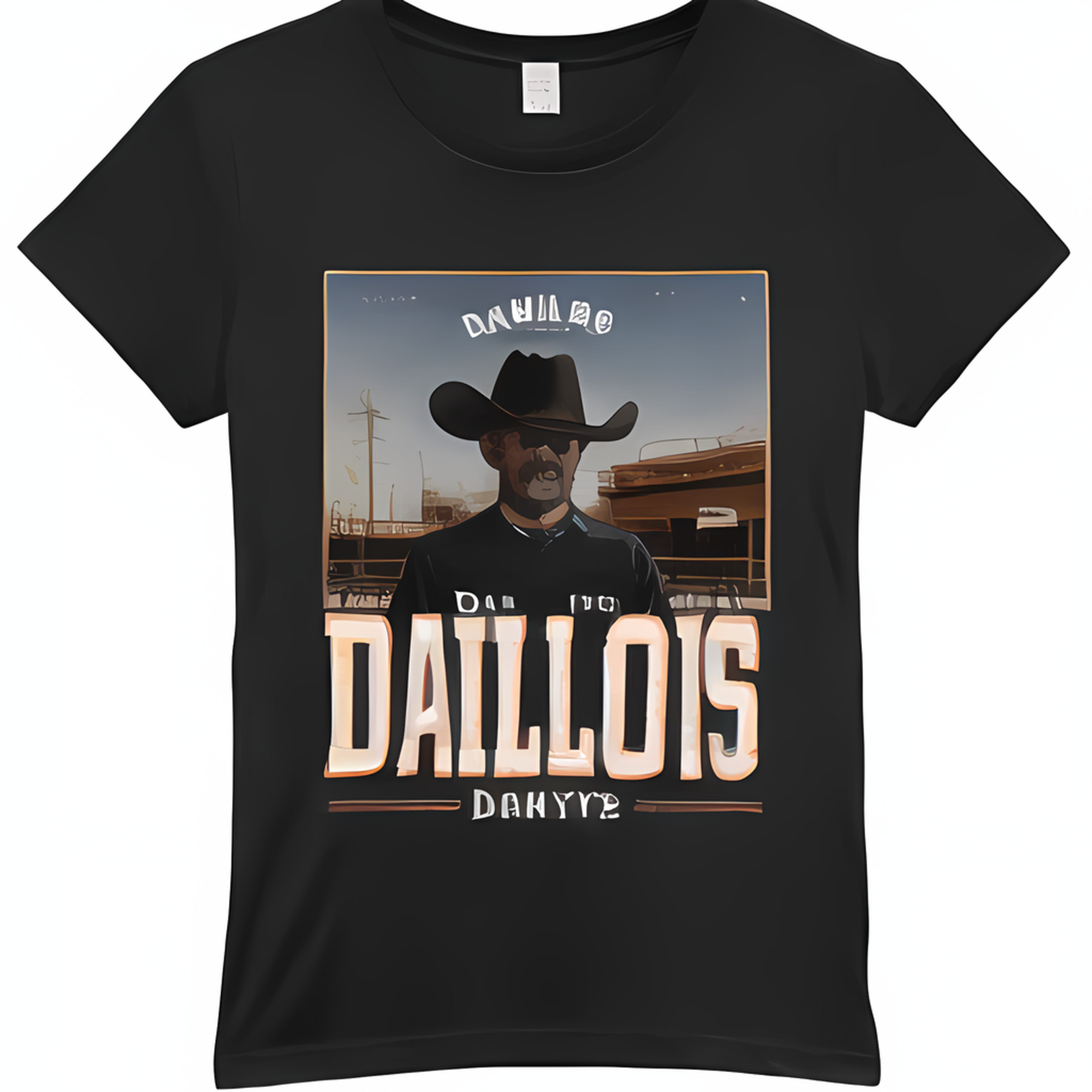 Vintage WesTeern T-Shirt: D featuring Carlson from in a cool cowboy ...