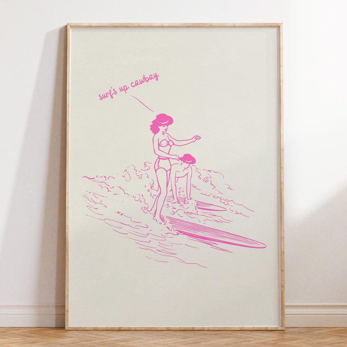 Vintage Western Wall Art Vintage Cowboy Art Surfing Poster Aesthetic ...
