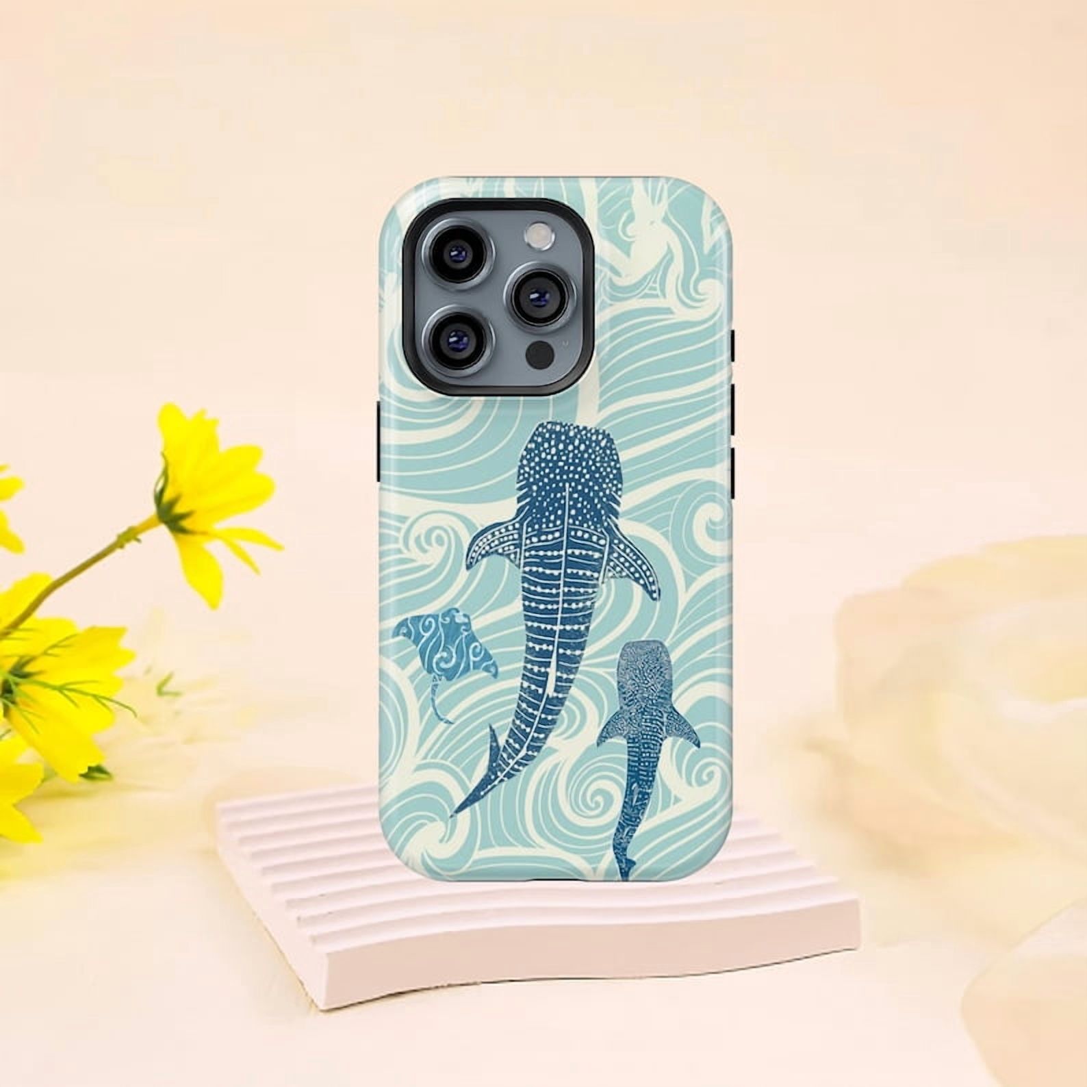 Vintage Whale Shark Stingray Ocean Aesthetic Phone Case marine wildlife ...