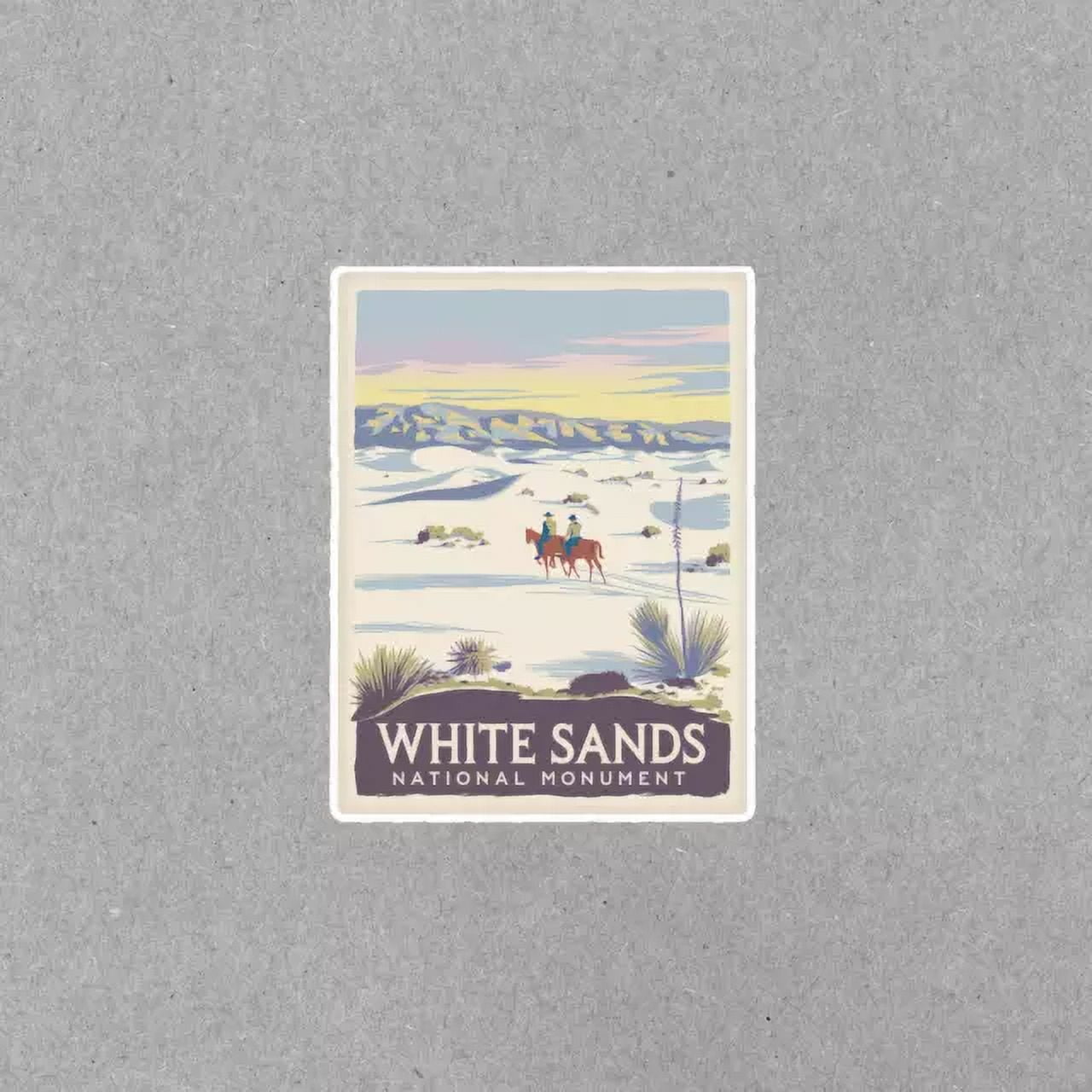 Vintage White Sands National Monument New Mexico Travel Sticker ...