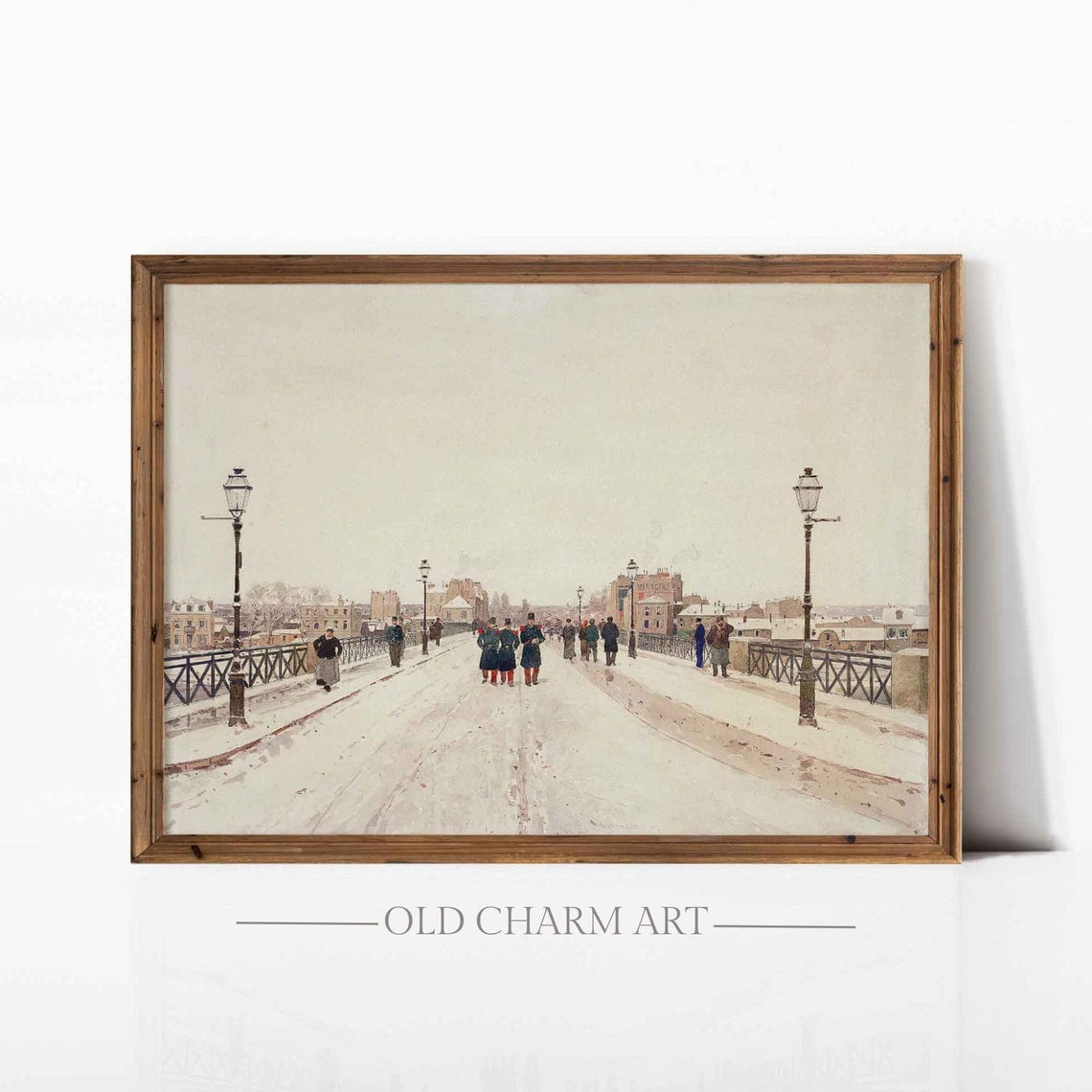 Vintage Winter Landscape : Antique Farmhouse Poster, Unframed Poster ...