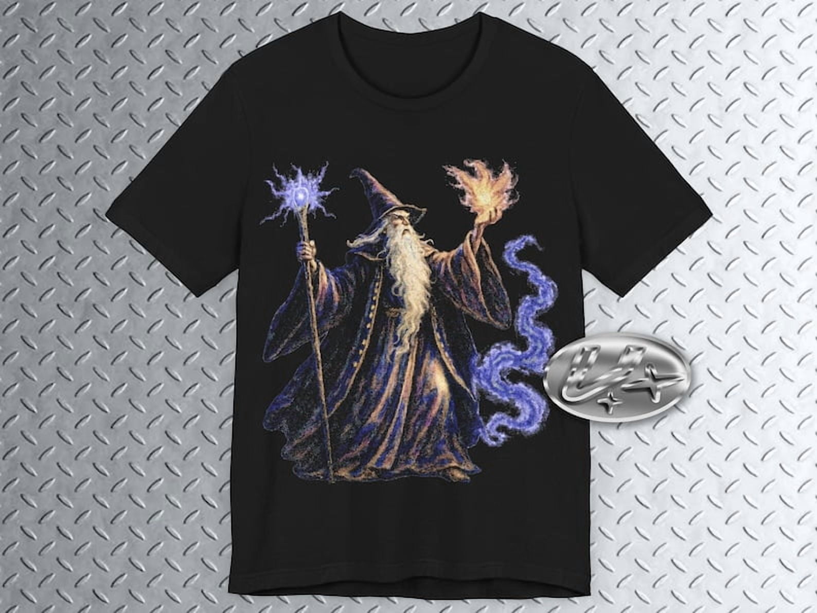 Vintage Wizard Graphic T-shirt, 90s Graphic Shirt, Dark Fantasy ...