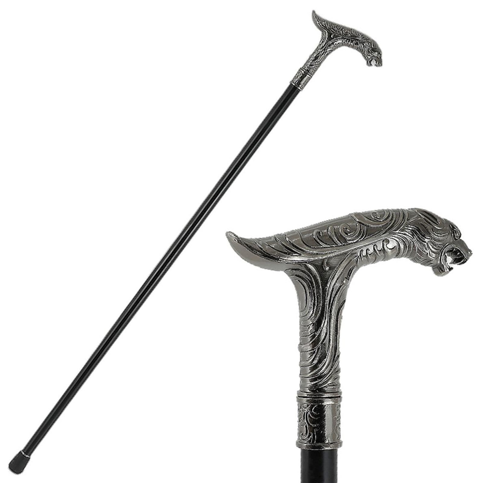 Vintage Wolf Head Walking Stick Elegant Gentleman Walking Cane All ...