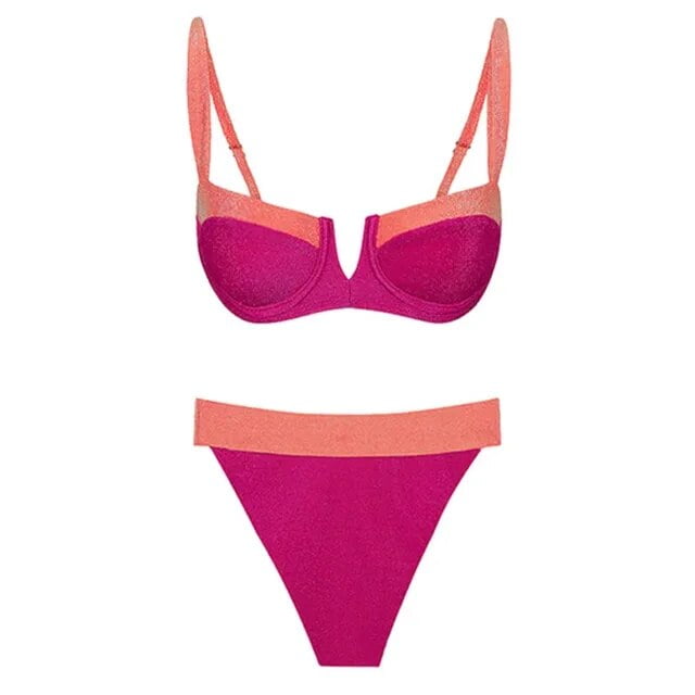 Vintage Women Swimwear One Piece Swimsuit Luxury Bikini Backless Beach ...