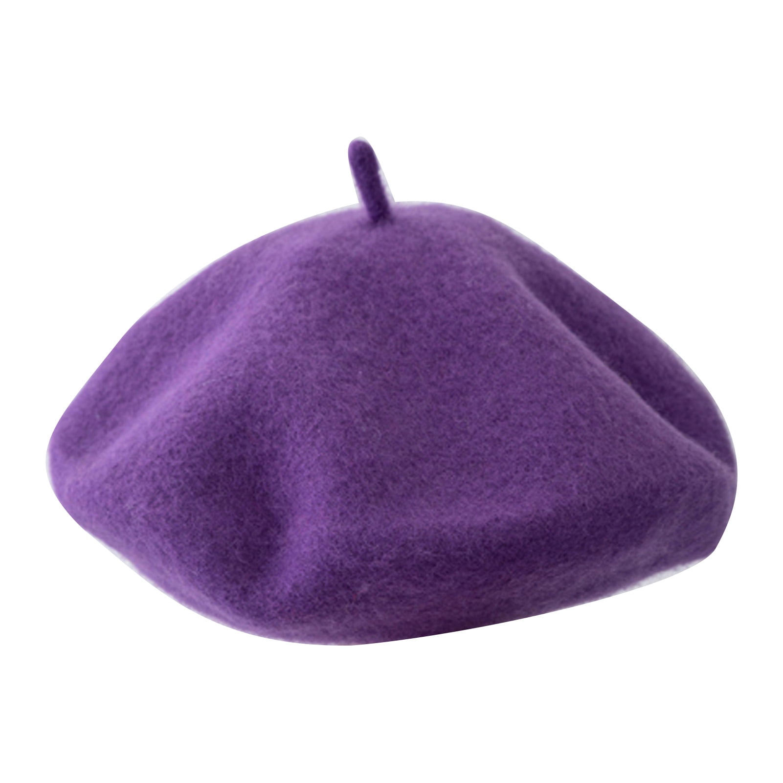 Vintage Womens Solid Color Beret Wool French Beanie Cap Hat - Walmart.com