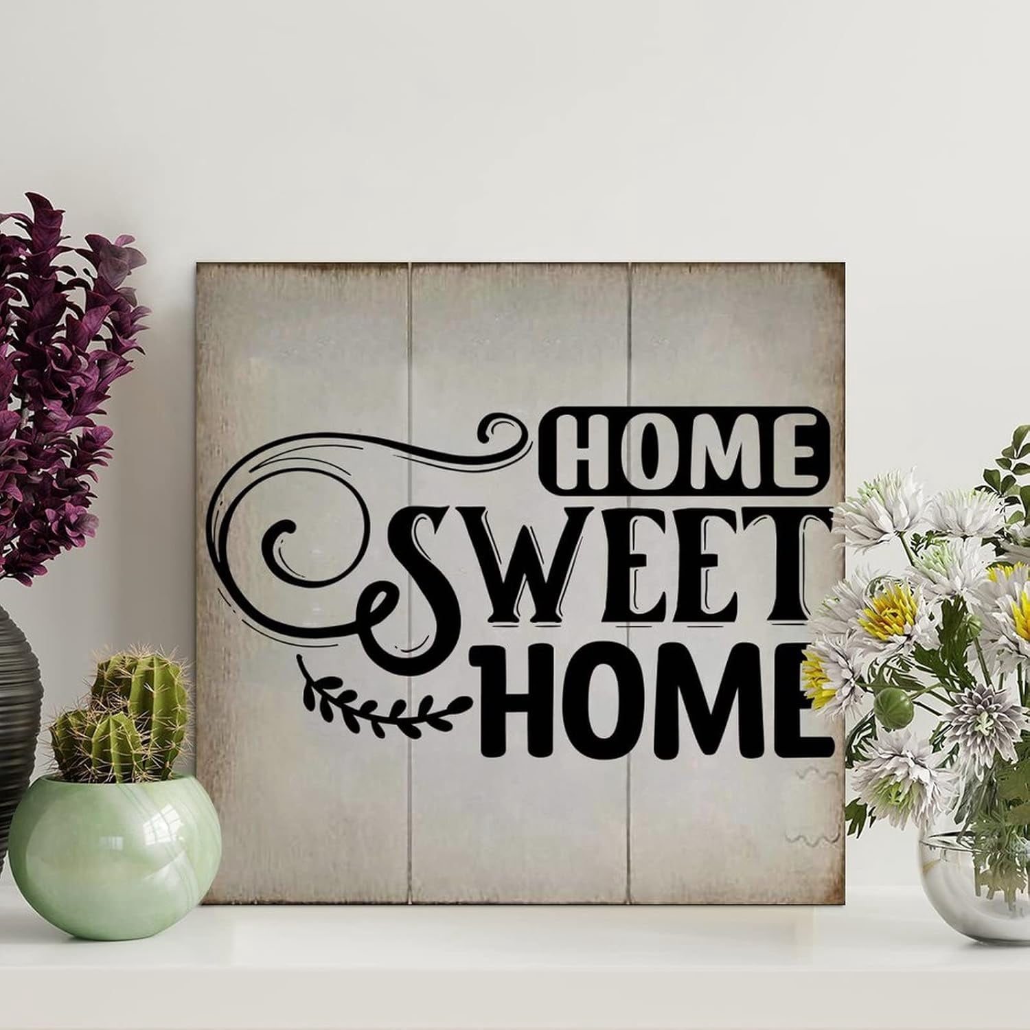 Vintage Wood Signs Home Sweet Home Wood Plaque Rustic Wall Hanger ...