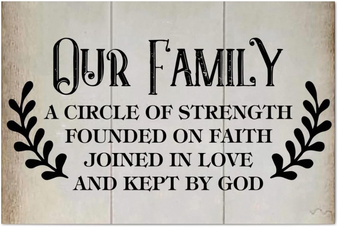 Vintage Wood Signs Our Family A Circle of Strength Wooden Sign ...