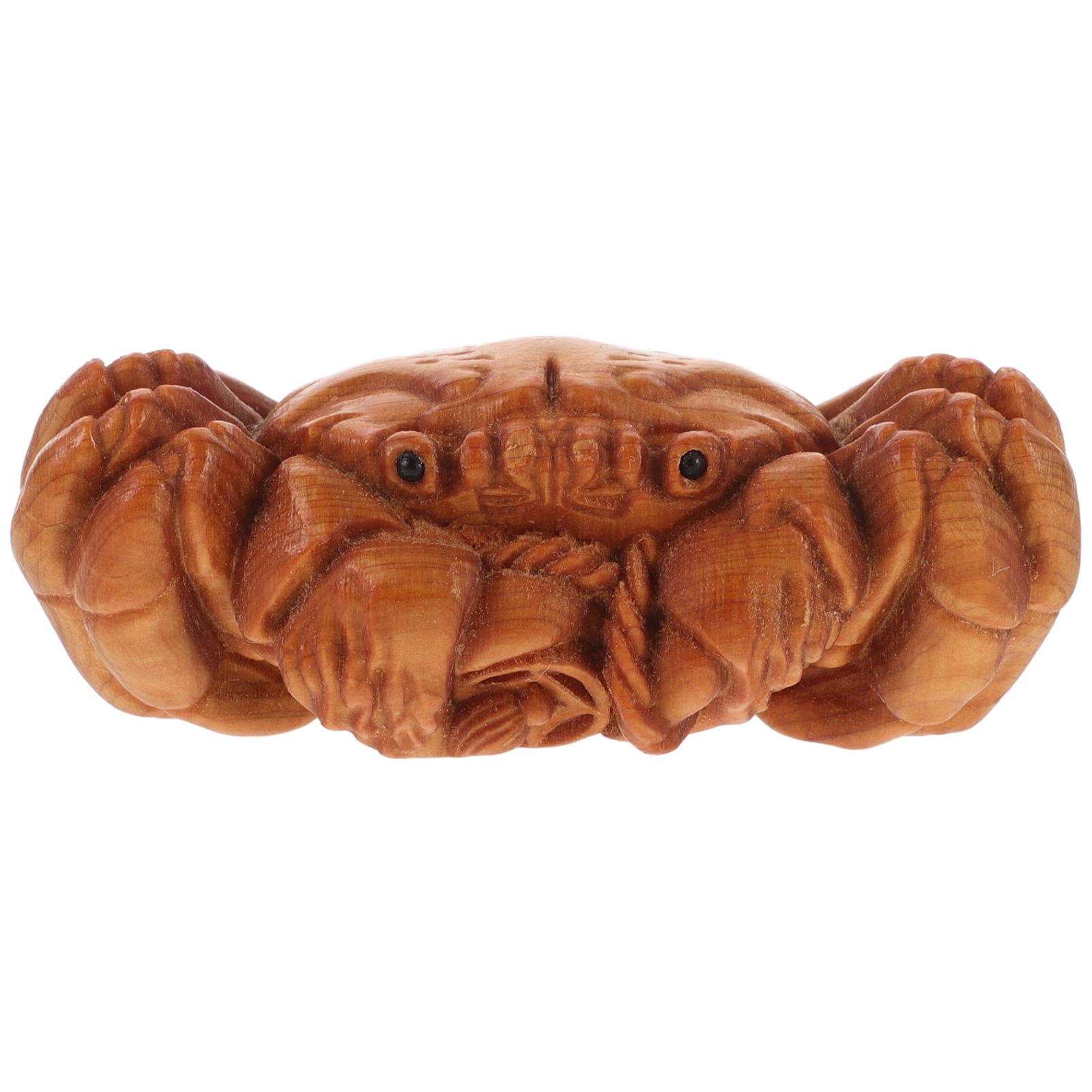 Wooden Crab Figurine Realistic Craft for DIY Home Decor Lightweight ...