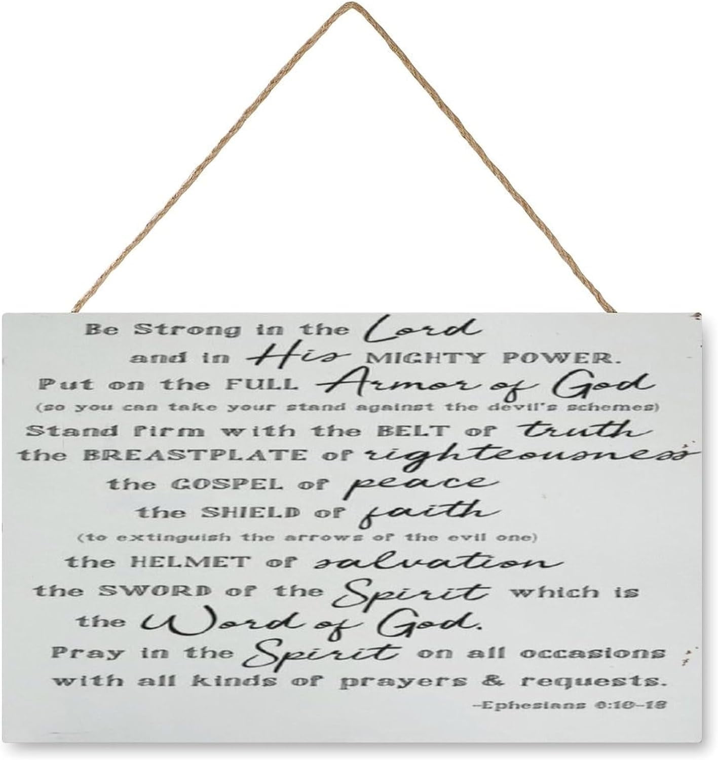 Vintage Wooden Signs Armor Of God Scripture Ephesians 6：10-18：00 Wall ...