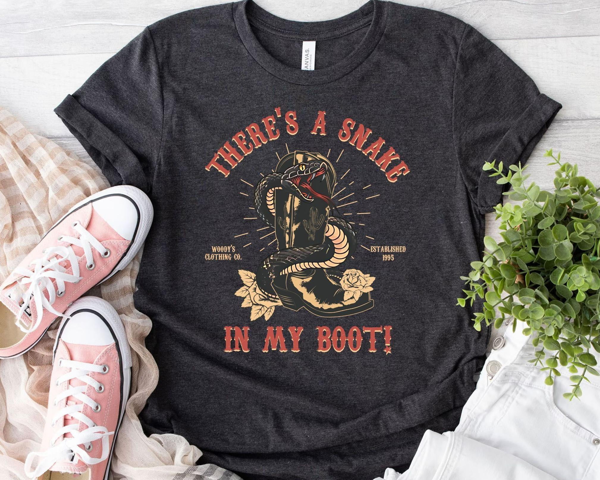 Vintage Woody Cowboy There'S A Snake In My Boot Shirt, Woody'S Clothing ...