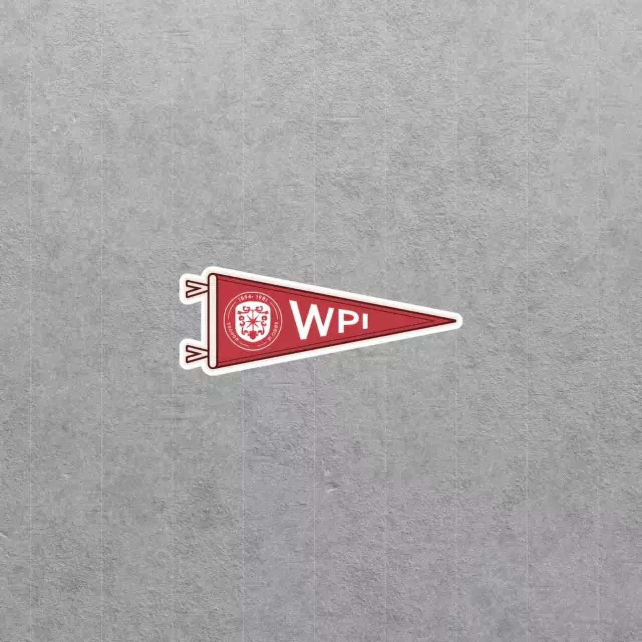 Vintage Worcester Polytechnic Institute Wpi Pennant Sticker Decalphone Decal Water Bottle ...