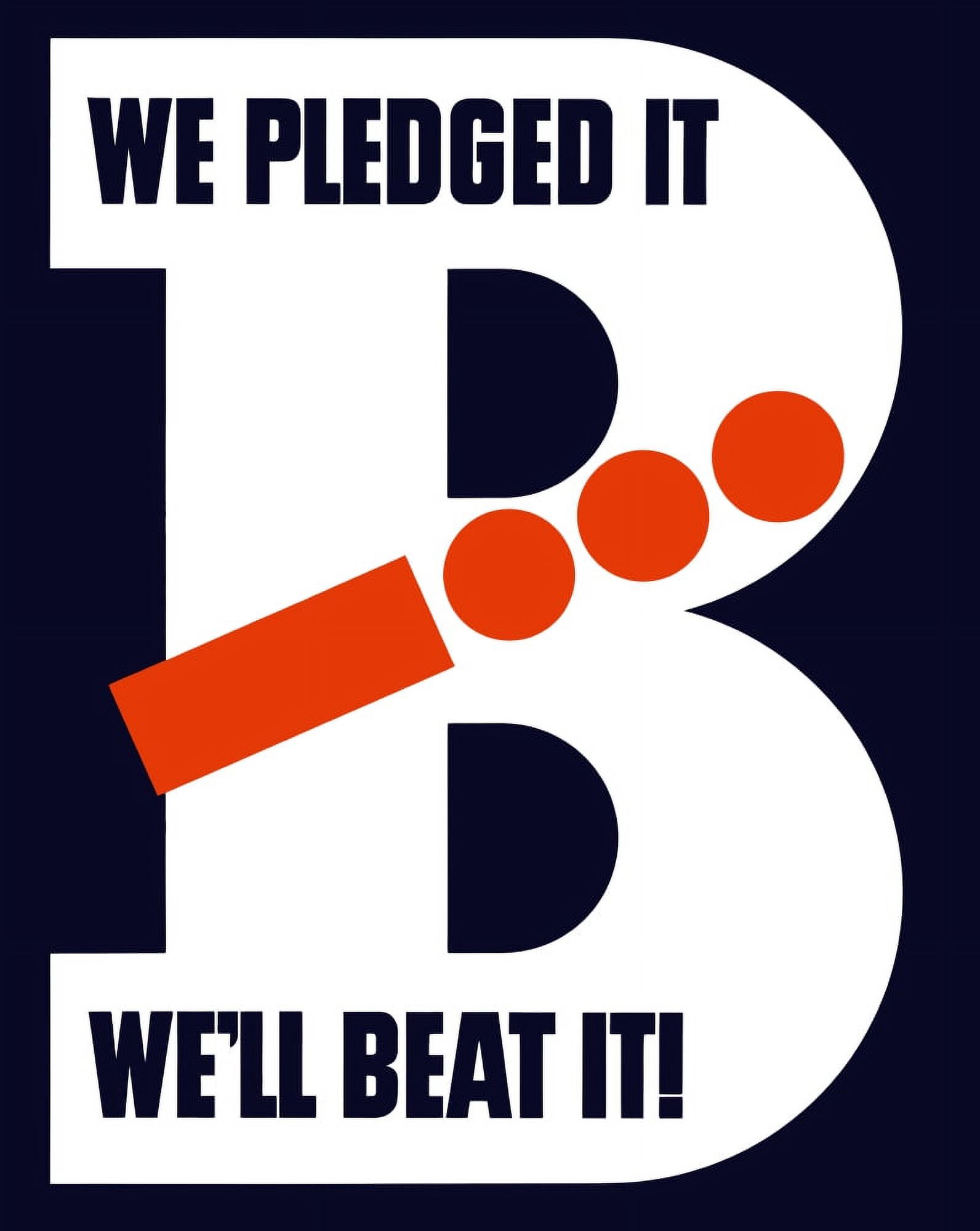 Vintage World War II Poster Of A Giant Letter B And The Morse Code For vintage-world-war-ii-poster-of-a-giant-letter-b-and-the-morse-code-for