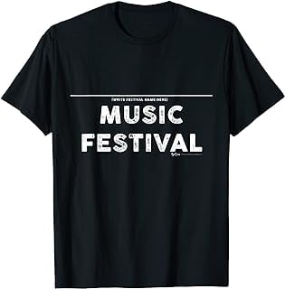 Vintage (Write Festival Name Here) Music Word Design T-Shirt - Walmart.com