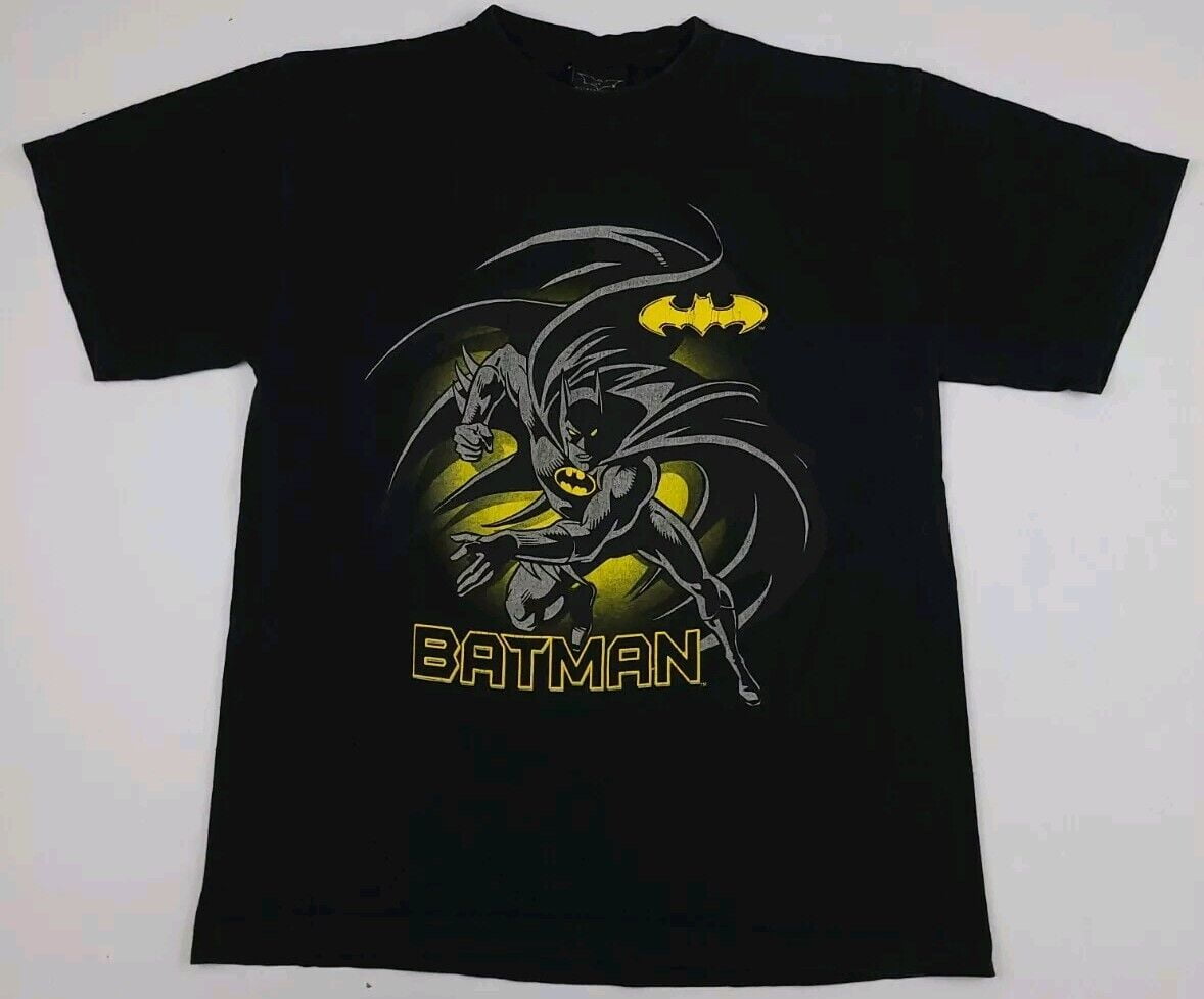 Vintage Y2k Batman Begins Big Print T Shirt Vtg DC Comics 2000s USA ...